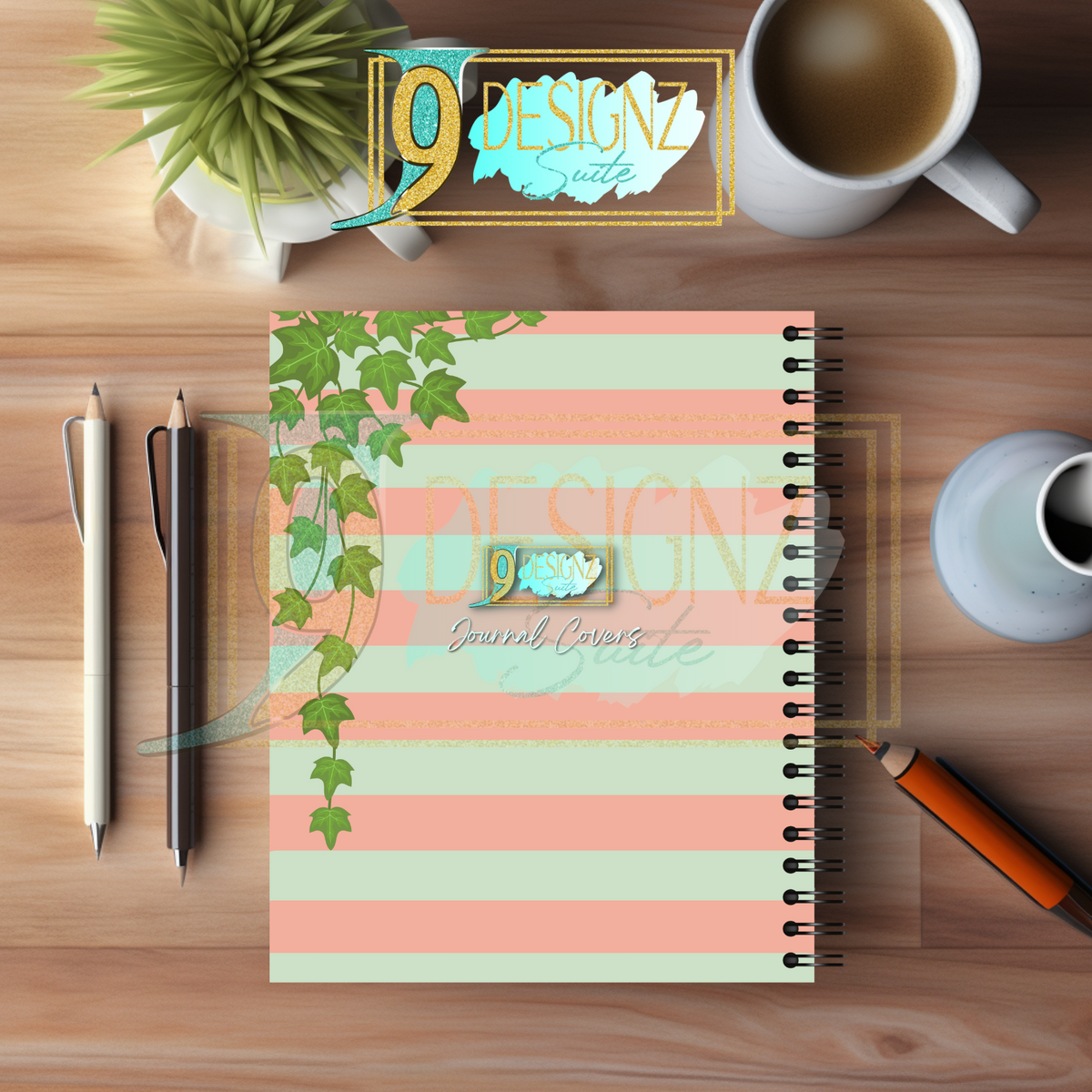 Custom Journal Cover Design - Black Girl Magic (Pink and Green) – J9 ...